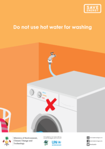 Poster: Do Not Use Hot Water For Washing – Ministry of Tourism and ...